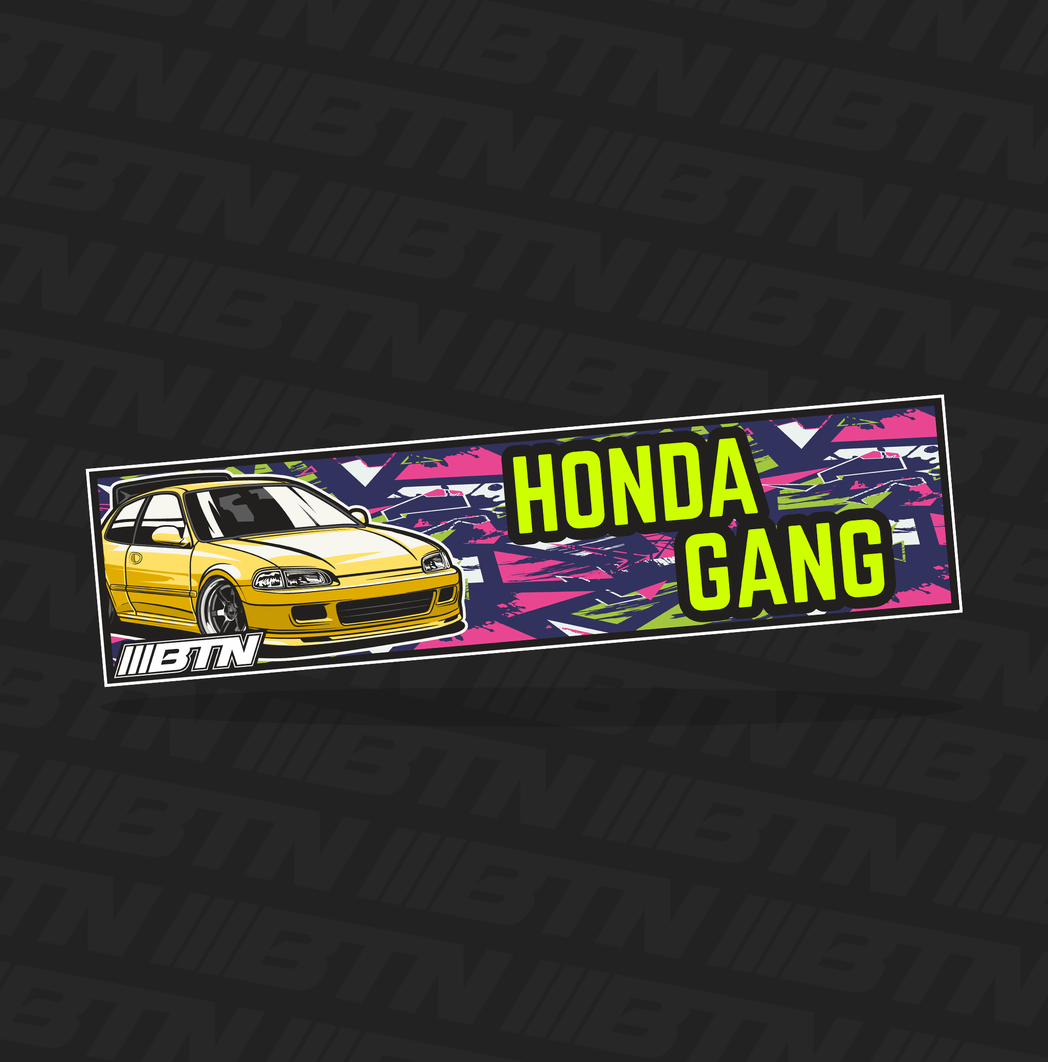 Honda Gang EG6 Slap Sticker – BTN - Boost The North